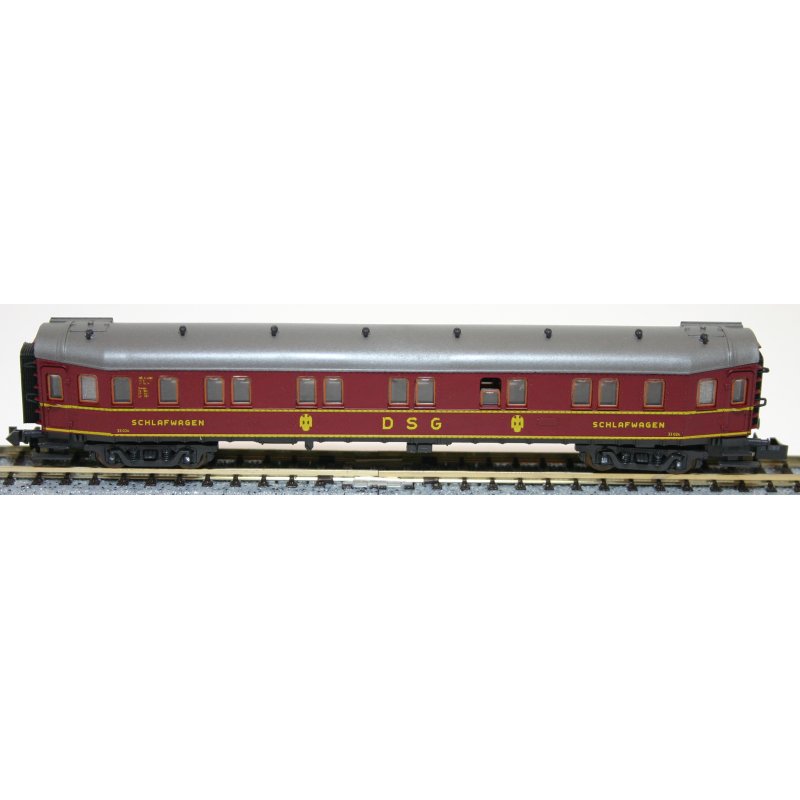 Roco 24218 DSG Schnellzug-Schlafwagen 2.Kl "Hecht" neuwertig ohne OVP ...