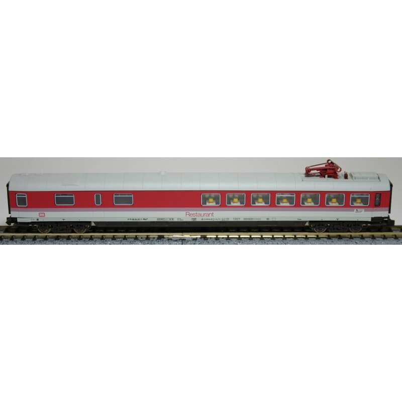 Fleischmann 8182k IC Restaurant-Wagen WRmz rot/weiss mit Pantograph n ...