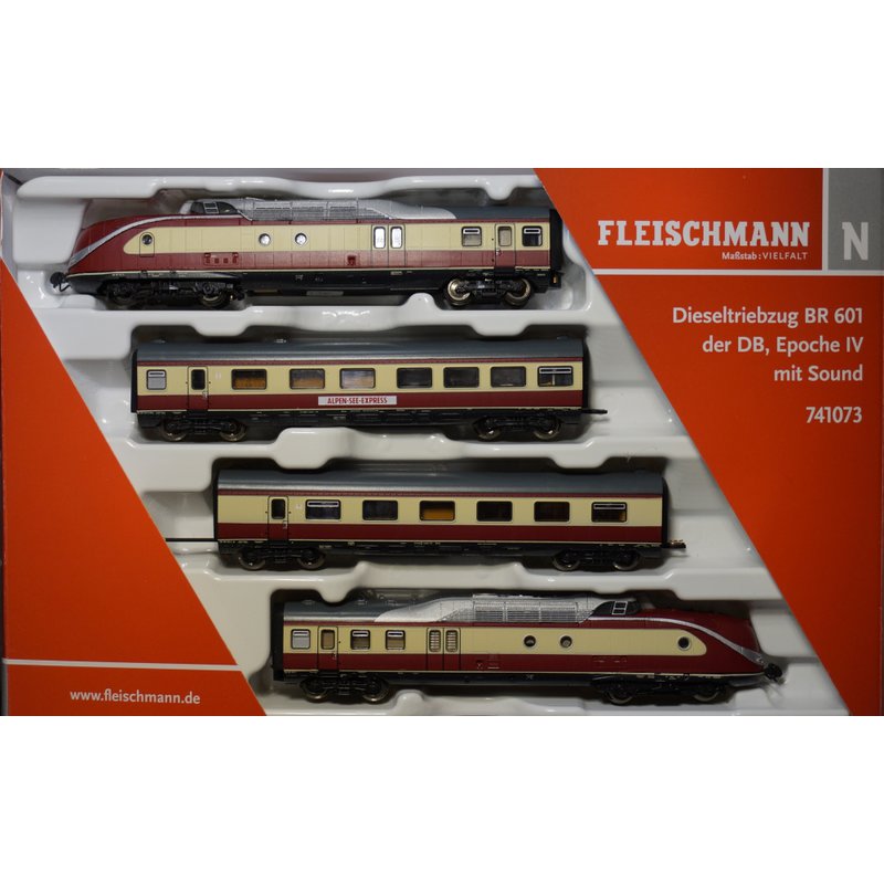 Fleischmann 741073 Dieseltriebzug BR 601 neuwertig unbespielt Digital ...
