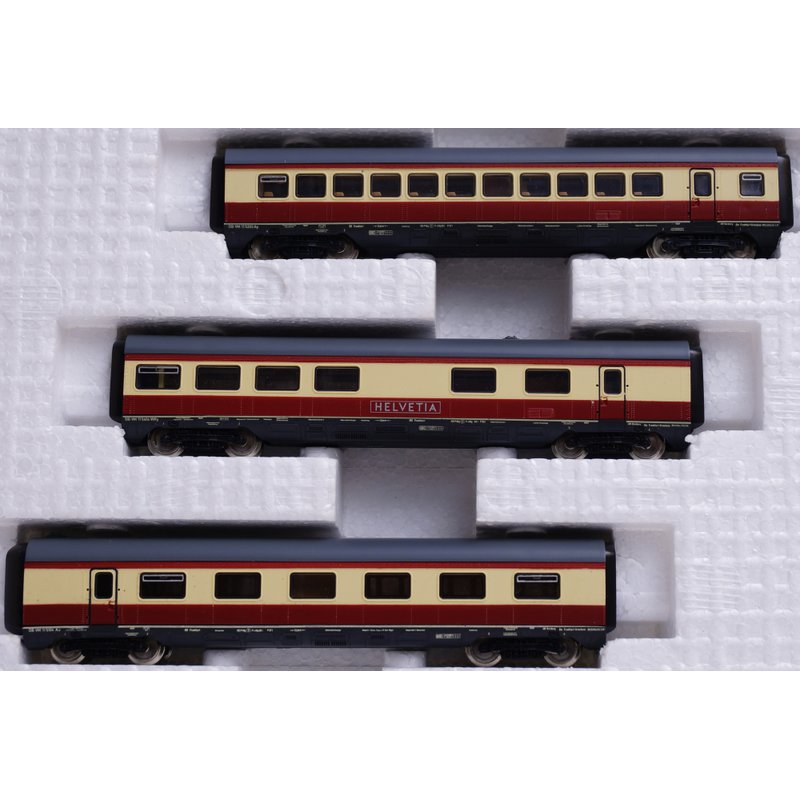 Roco 23006 VT 601 Ergänzungsset "Helvetia" 3-teilig neuwertig OVP, 99,00