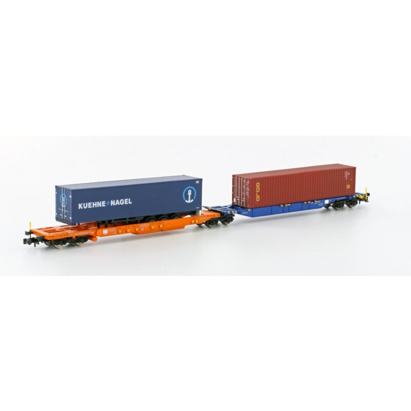 Hobbytrain 23750-5 Containertragwagen Sdggmrs744 PAPAGEI K&N Neu, 38,90