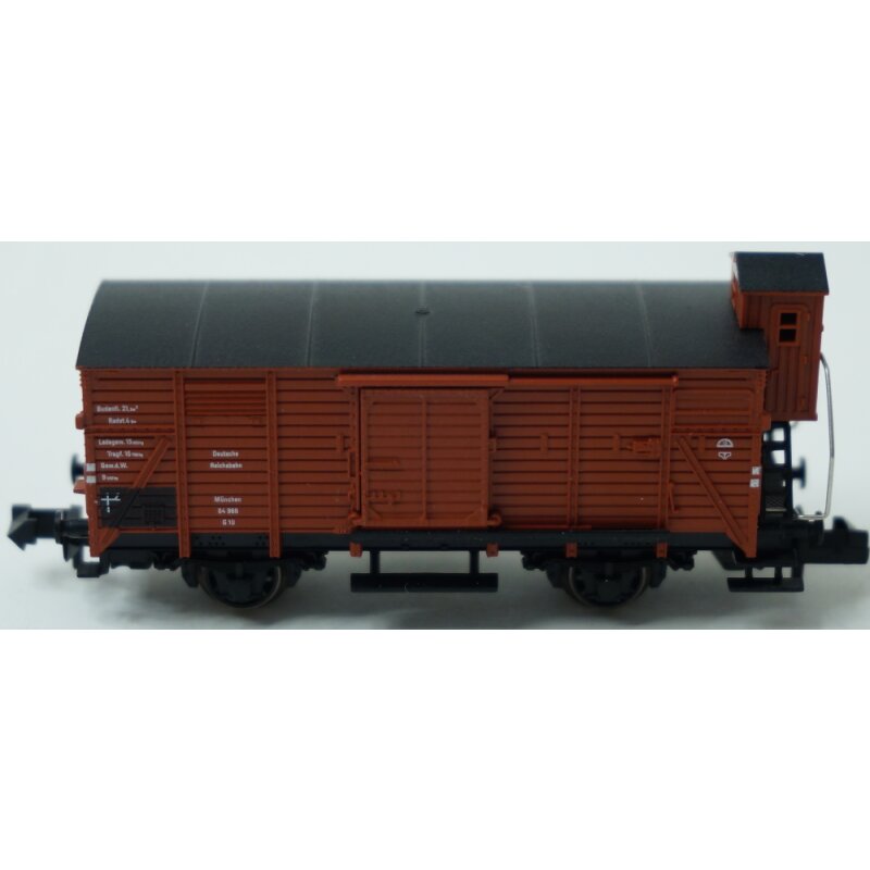Fleischmann 8365 DRG Gedeckter Güterwagen mit Bremserhaus OVP, 12,50