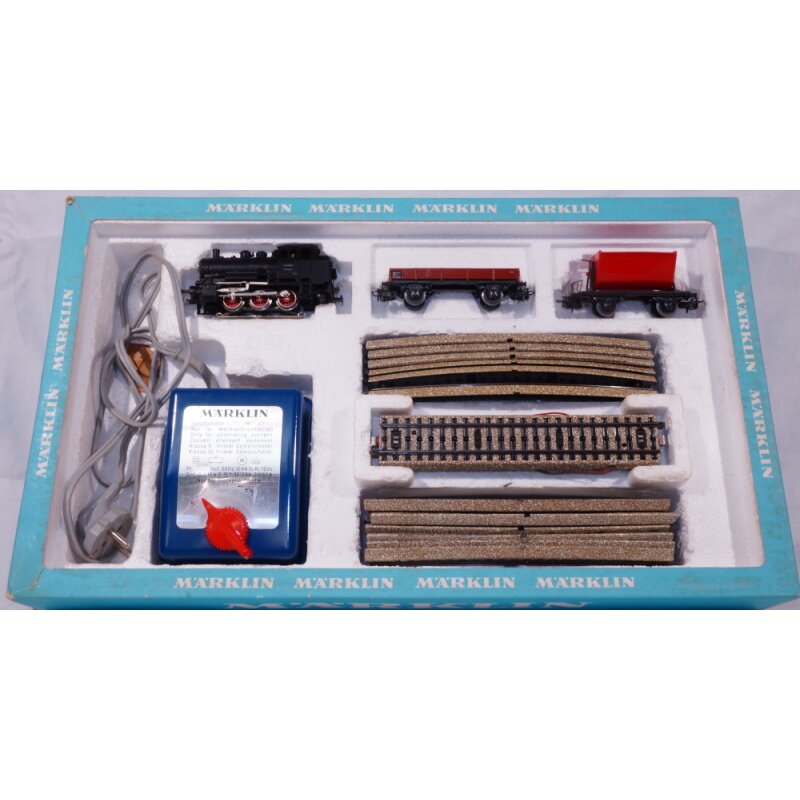 Märklin 2973 Startset Güterzug mit Gleise + Trafo Neuwertig OVP, 55,00
